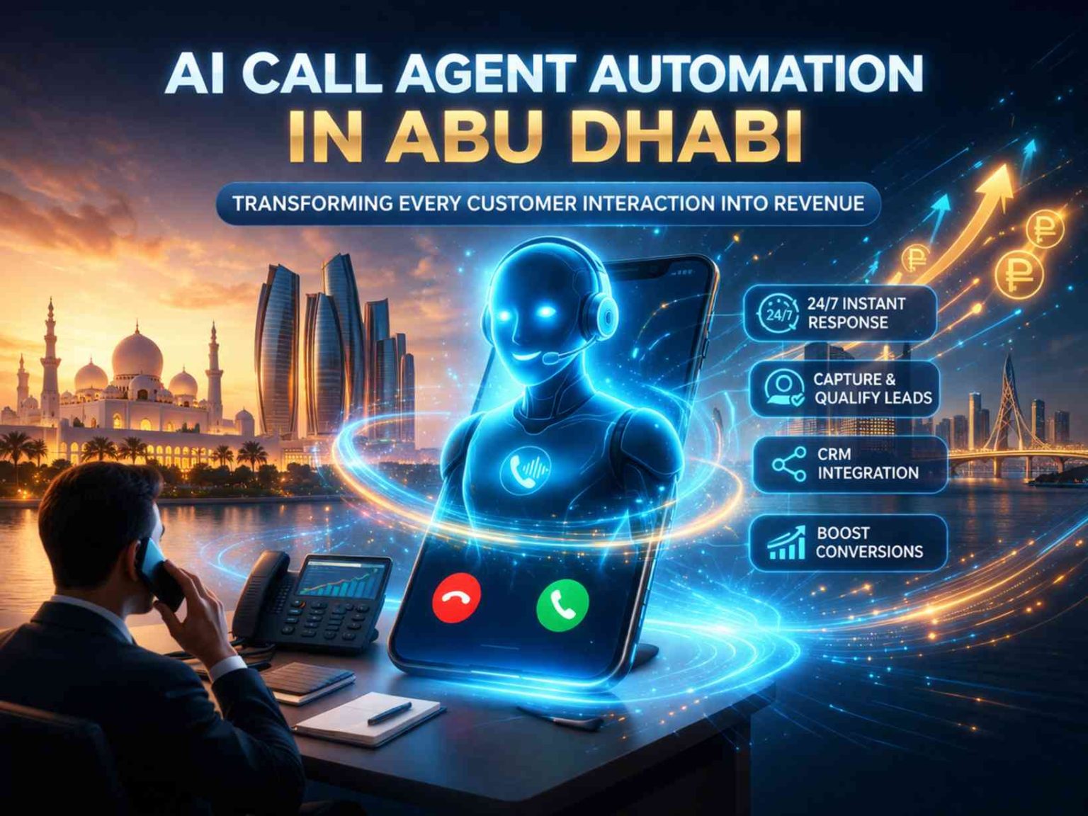AI Call Agent Automation in Abu Dhabi | 24/7 Leads